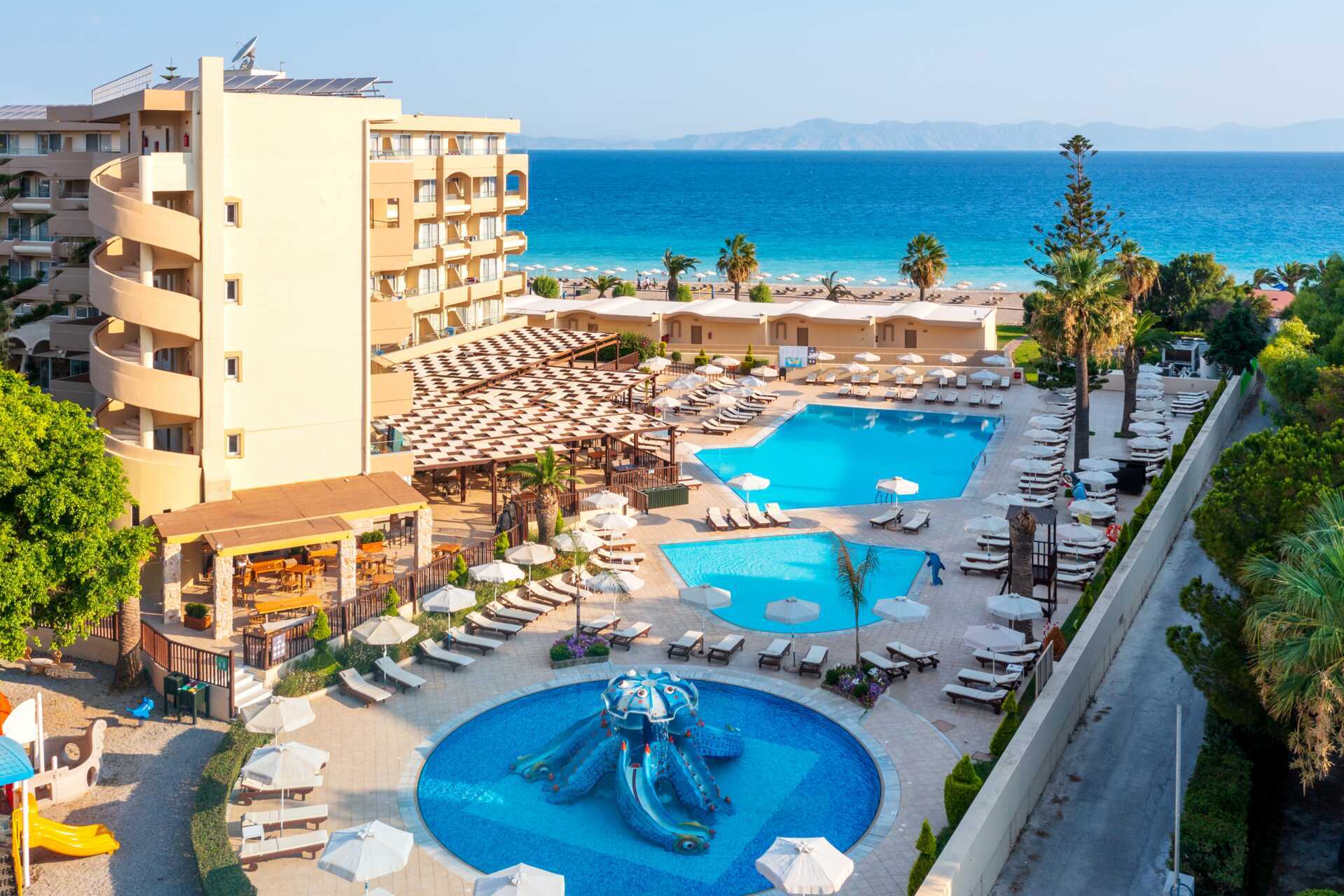 Boka Hotell Sun Beach Resort Rhodos Grekland Apollo